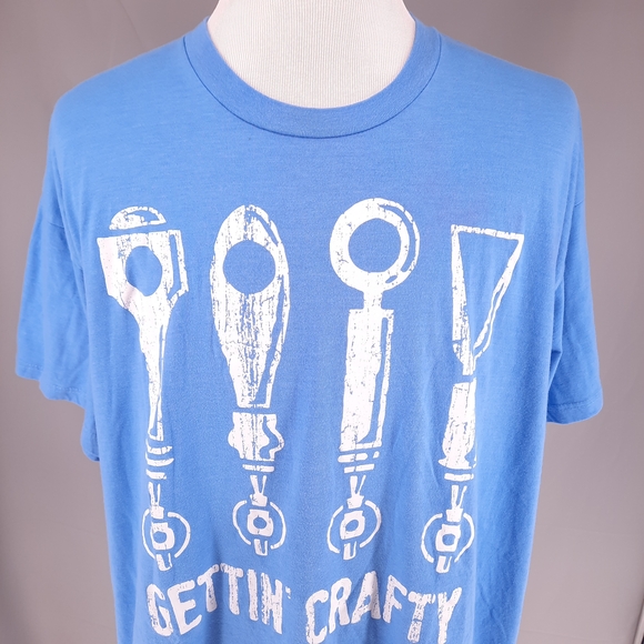 MAD Engine | Shirts | Gettin Crafty Blue Tshirt Mens Size 3xb Craft ...